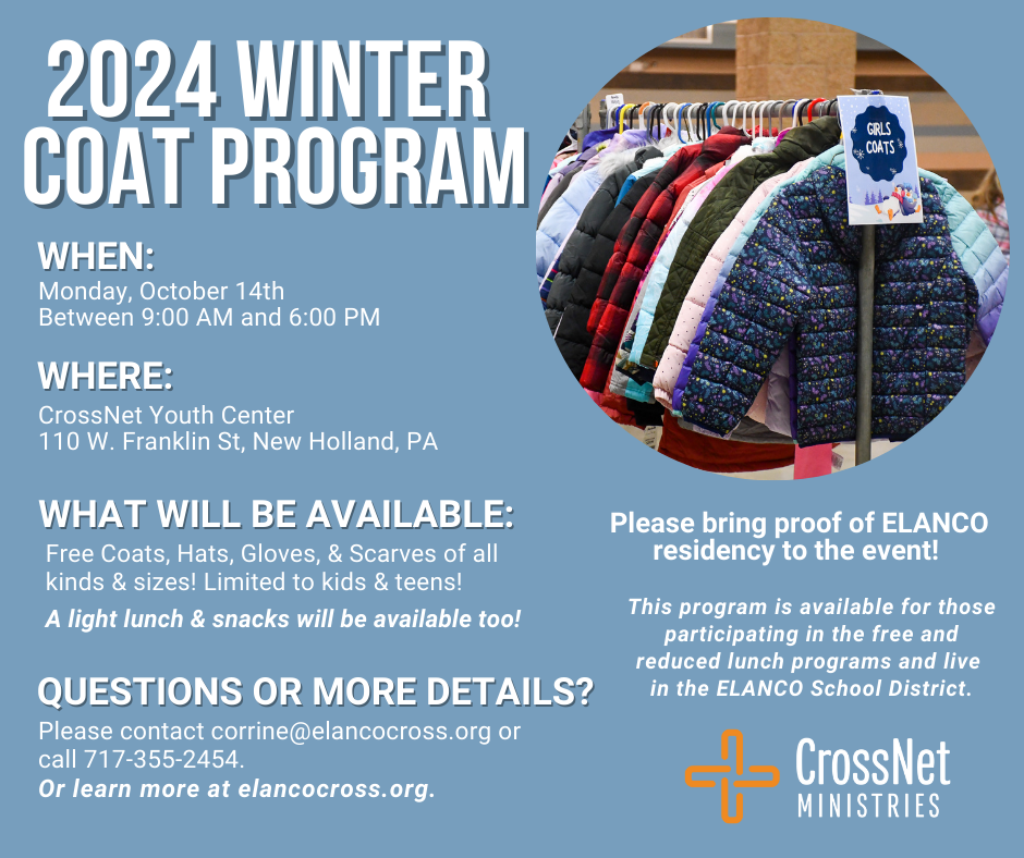 Participant Coat Program Flyer – CrossNet Ministries