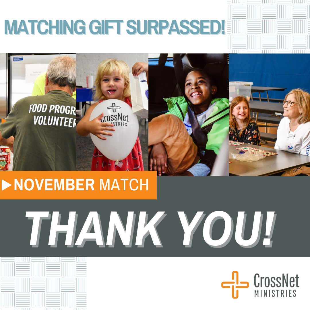 2024 November Match: Thank You! – CrossNet Ministries